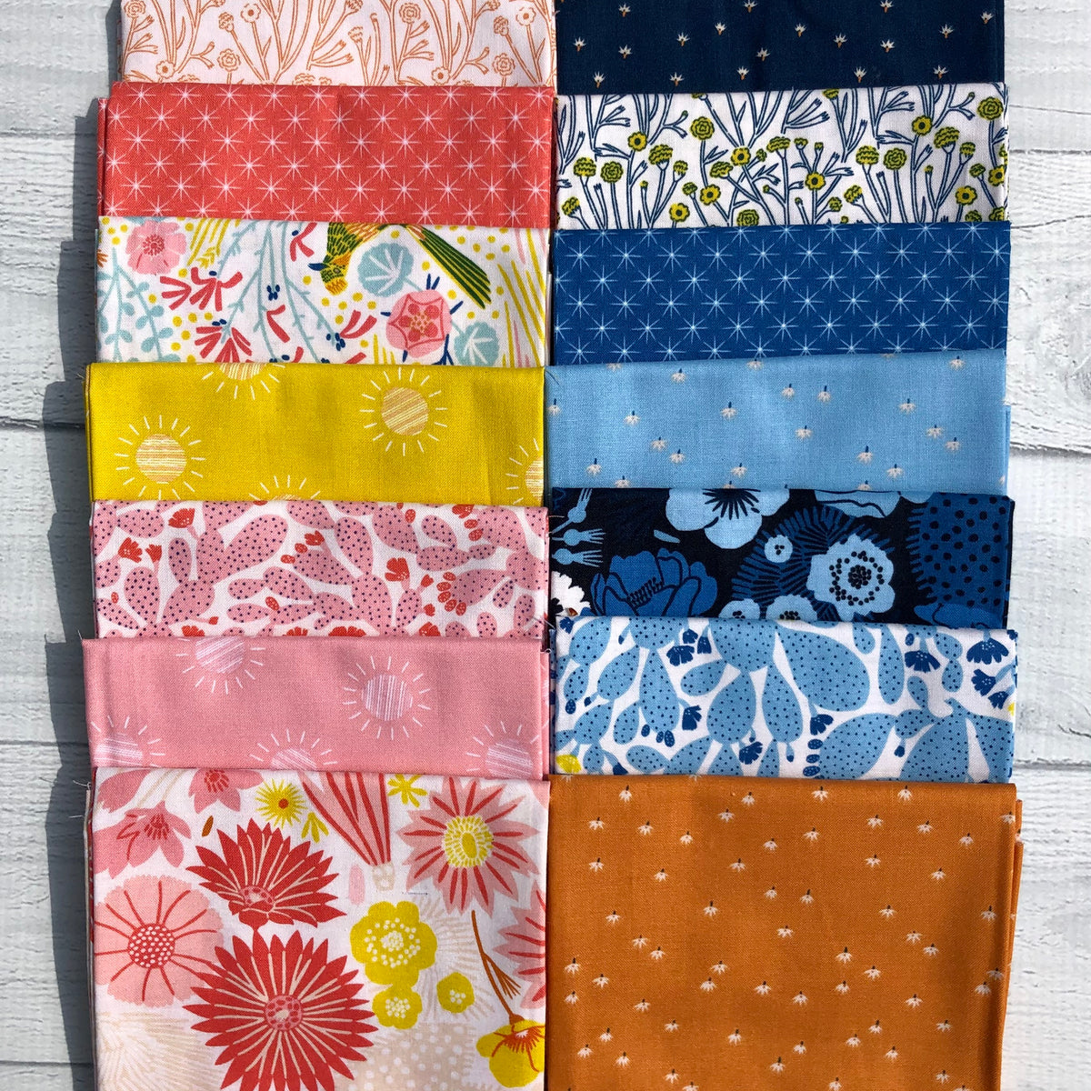 Prickly Pear 14pc Half Yard Bundle Quilting Fabric by Emily Taylor – Mockingbird Quilts