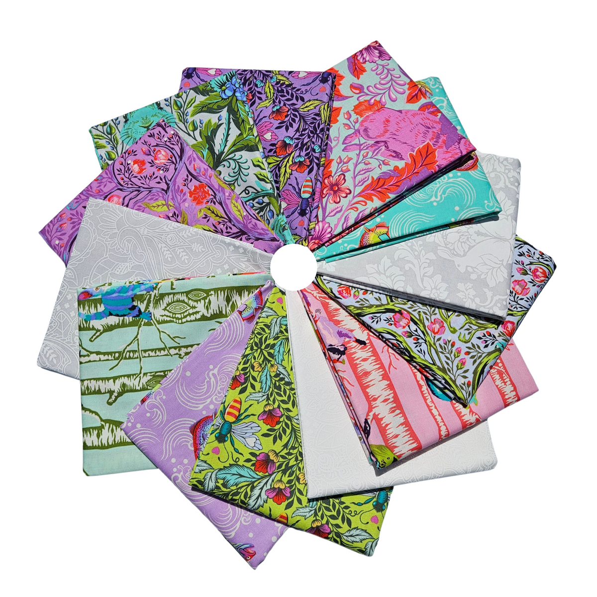 Full Moon Forrest II 15pc Fat Quarter Bundle Quilting Fabric by Tula ...