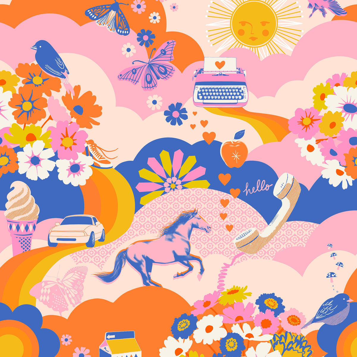 Best Day Ever Main Print Quilting Fabric in Posy – Mockingbird Quilts