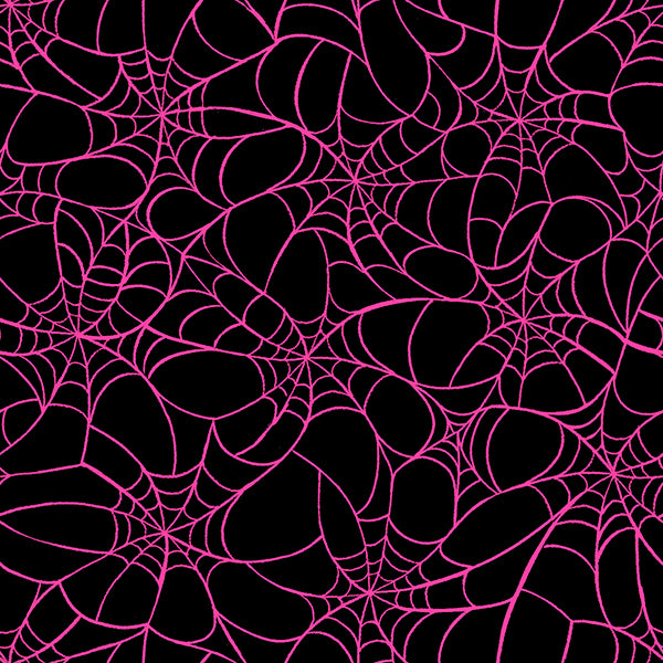 Glow Garden Tangled Web Quilting Fabric in Black – Mockingbird Quilts