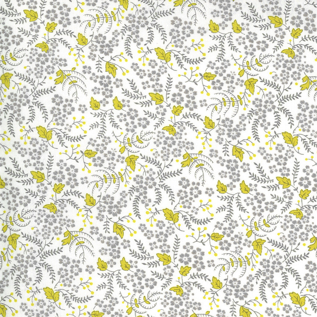 Flowers For Freya Willow Cloud in Foggy - ~1-2/3 Yd EOB – Mockingbird ...